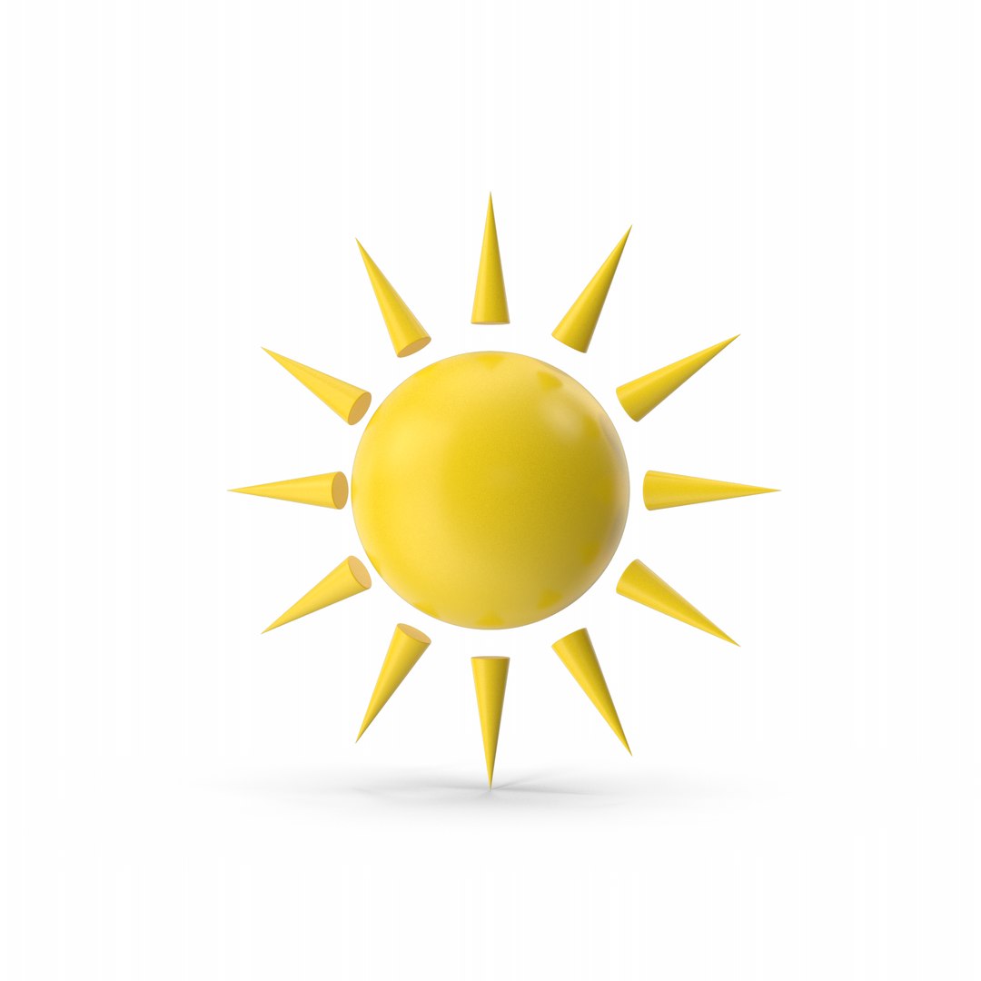 Sun Symbol 3D - TurboSquid 2262187