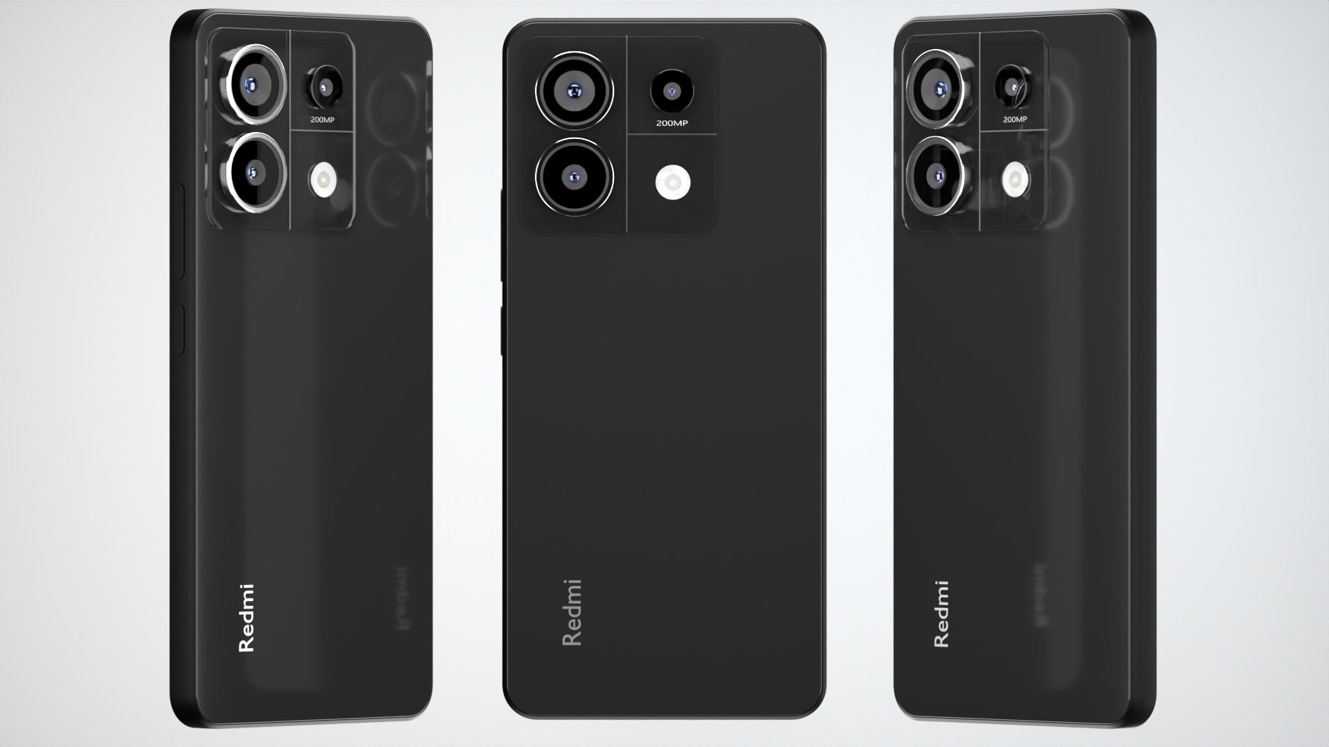 3D Xiaomi redmi note 13 pro Midnight dark model - TurboSquid 2129012