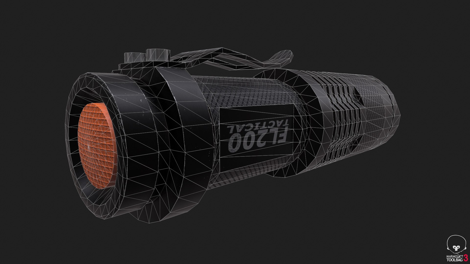3D model tactical flashlight - TurboSquid 1255198
