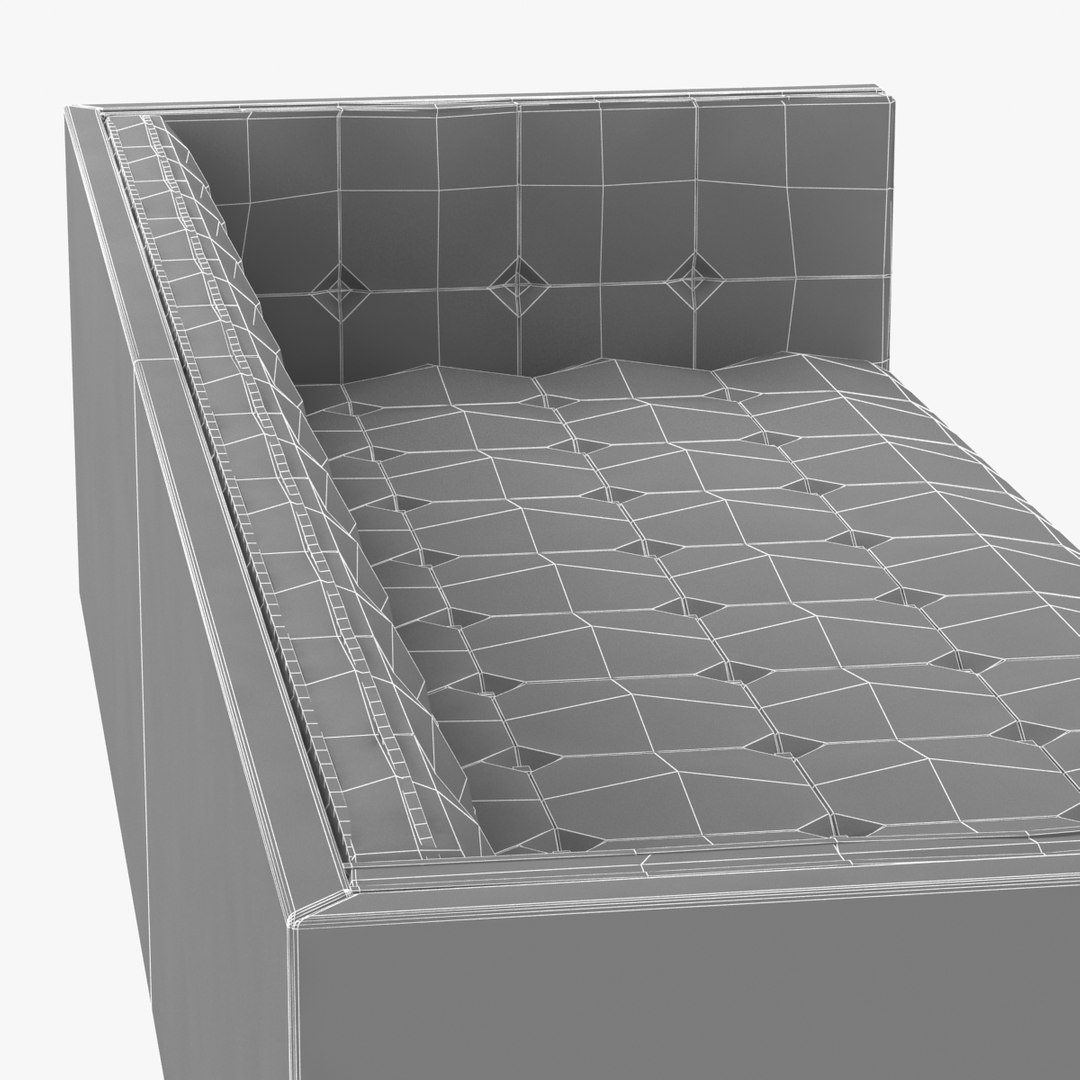 3d Model Sofa Wooden Box