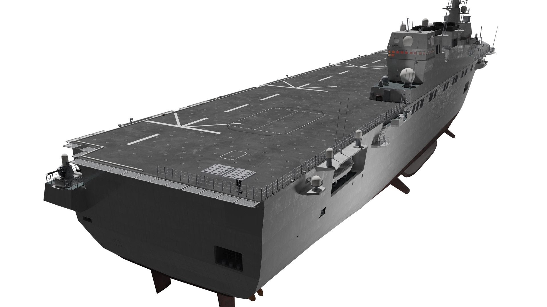 JMSDF Hyuga Class Helicopter Carrier 3D - TurboSquid 2151505