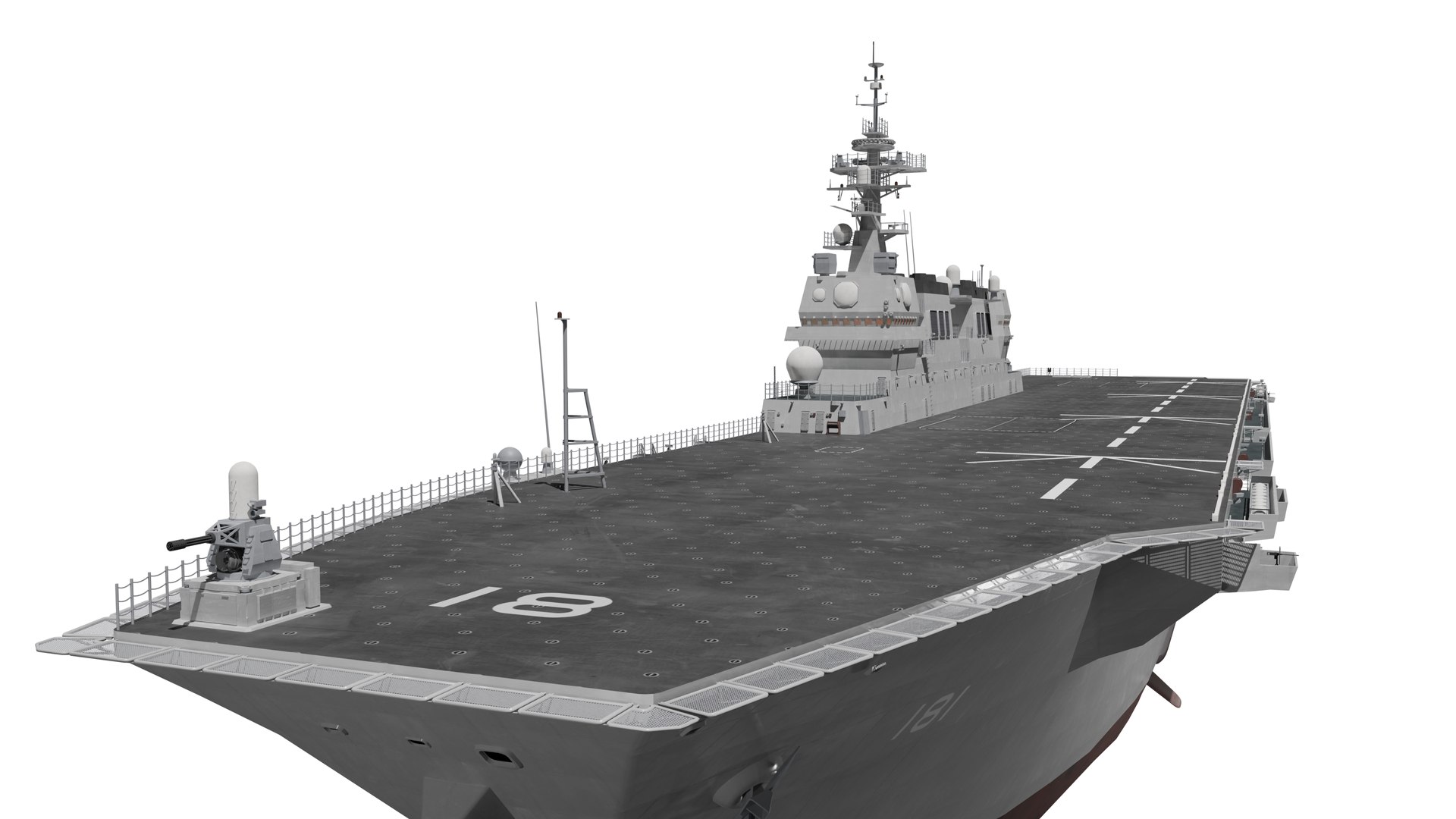 JMSDF Hyuga Class Helicopter Carrier 3D - TurboSquid 2151505