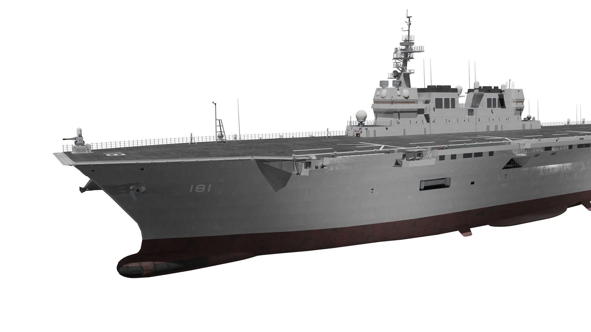 JMSDF Hyuga Class Helicopter Carrier 3D - TurboSquid 2151505