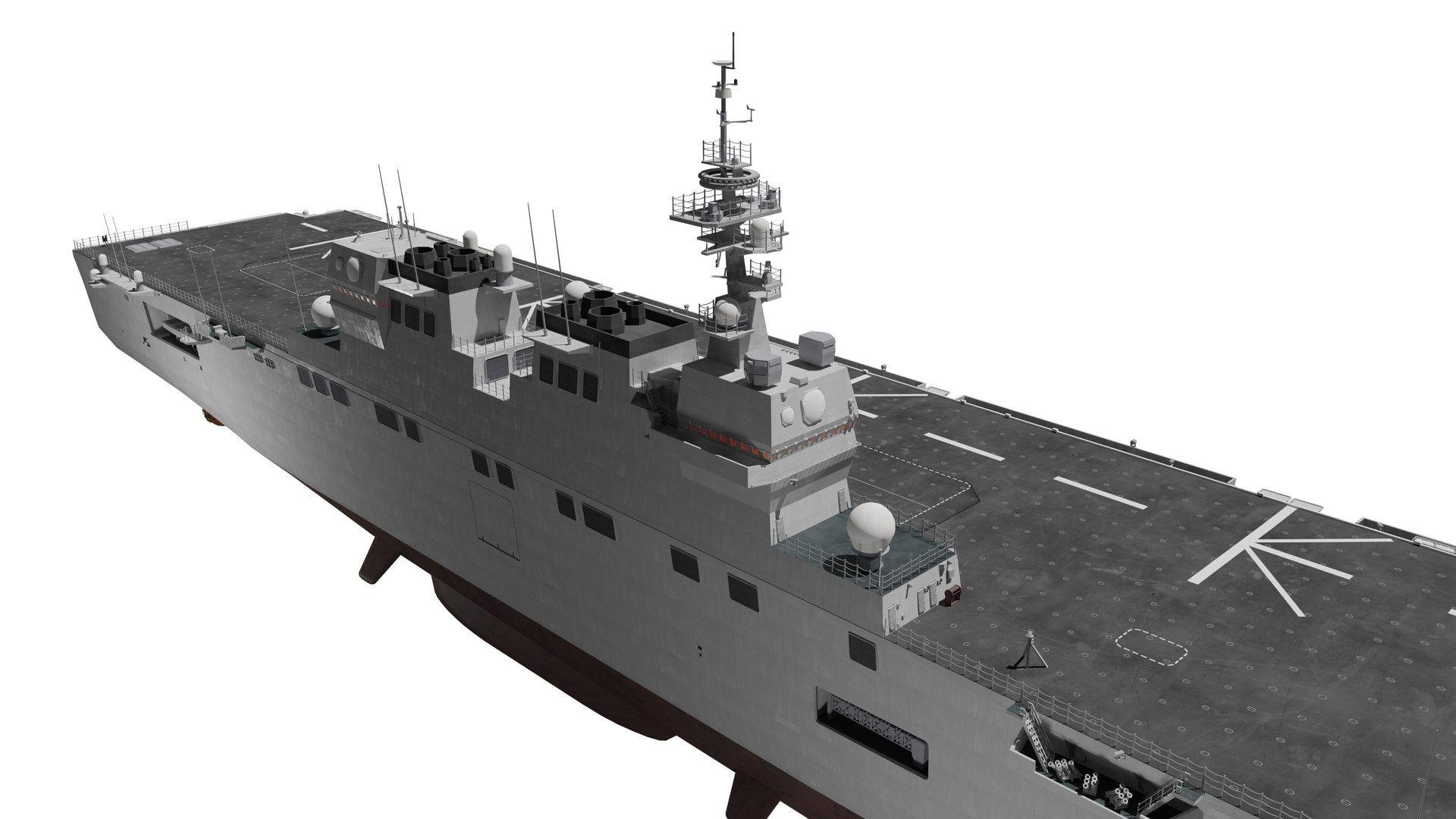JMSDF Hyuga Class Helicopter Carrier 3D - TurboSquid 2151505
