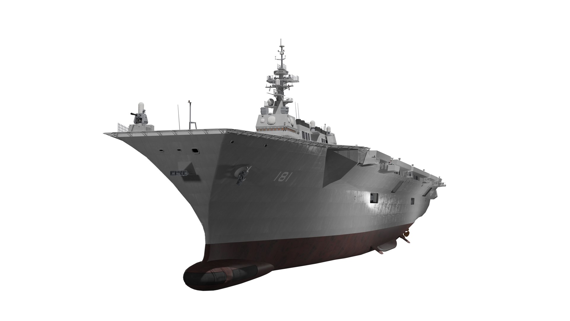 JMSDF Hyuga Class Helicopter Carrier 3D - TurboSquid 2151505