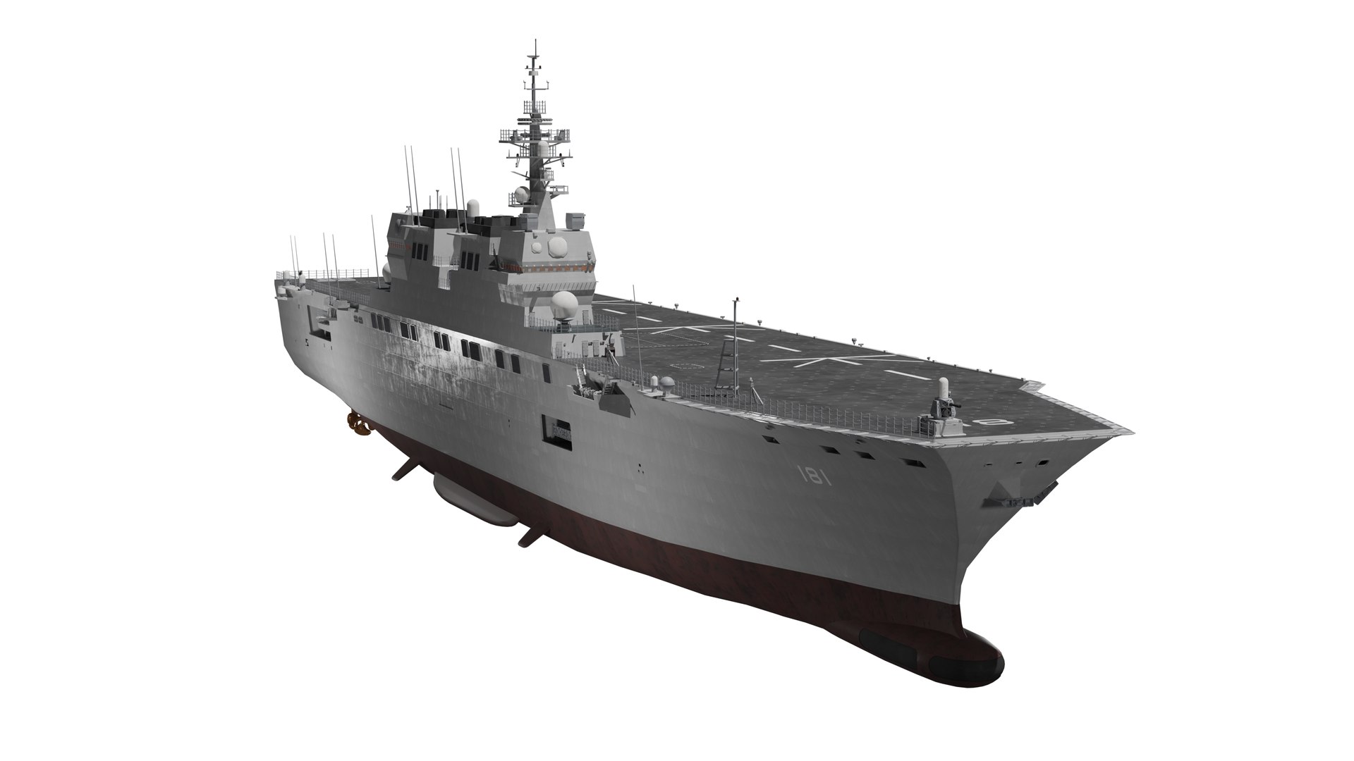 JMSDF Hyuga Class Helicopter Carrier 3D - TurboSquid 2151505