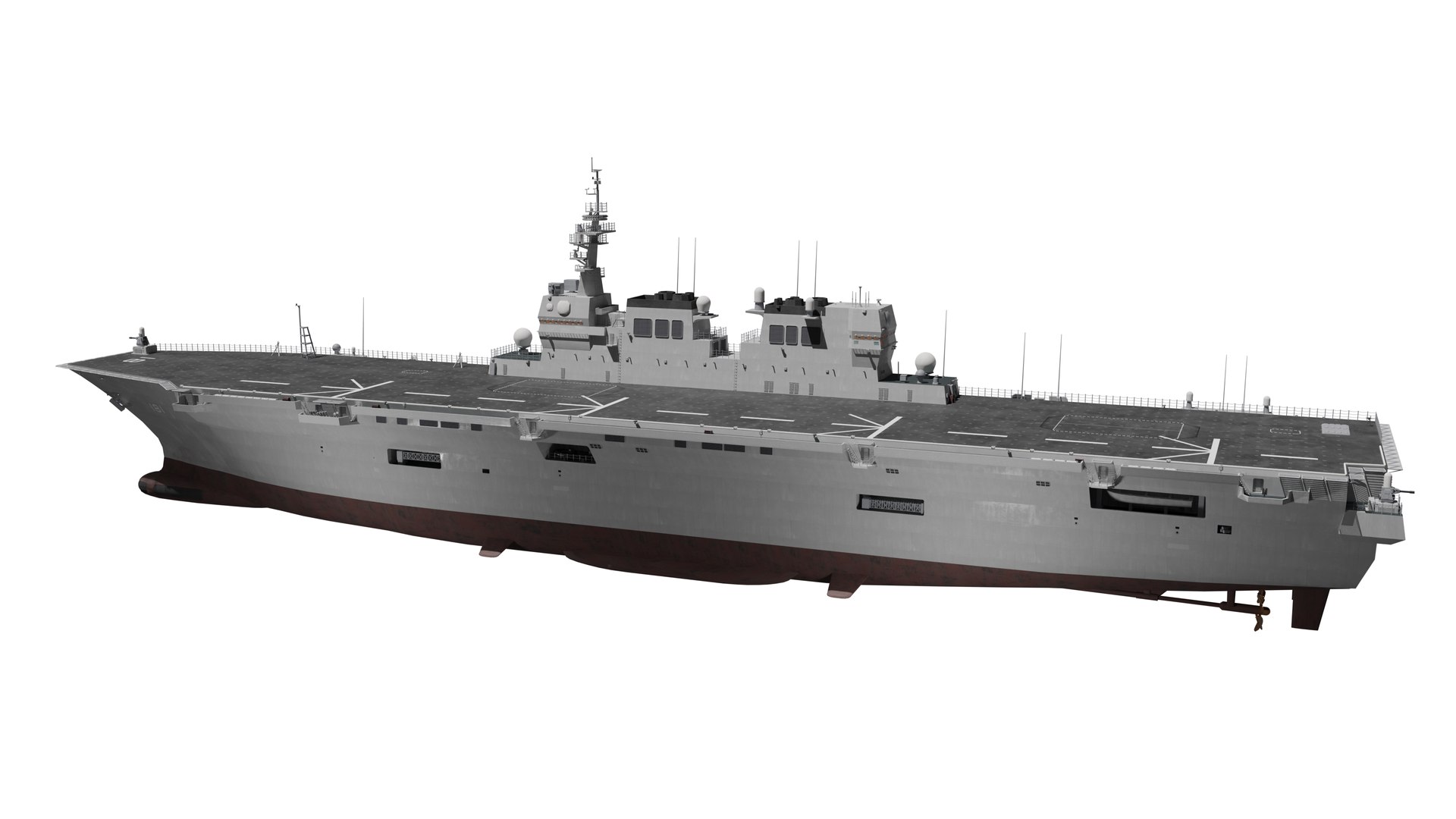 JMSDF Hyuga Class Helicopter Carrier 3D - TurboSquid 2151505