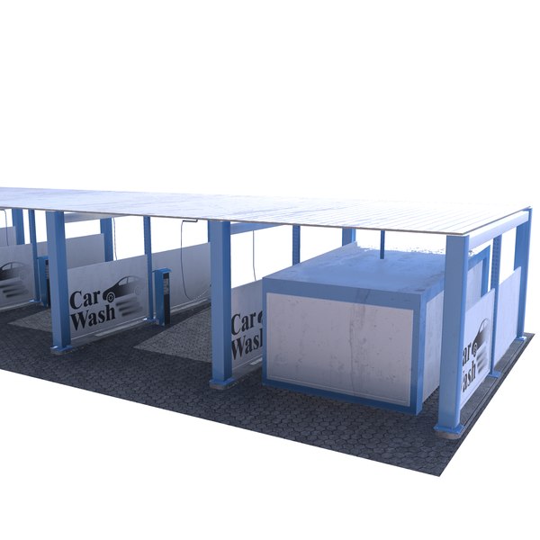 3D self-service car wash station - TurboSquid 1663662
