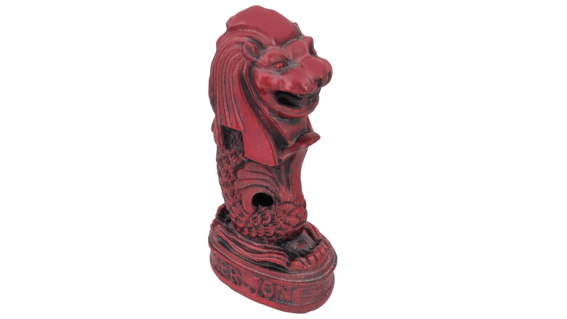3d Model Merlion Figurine - Versions