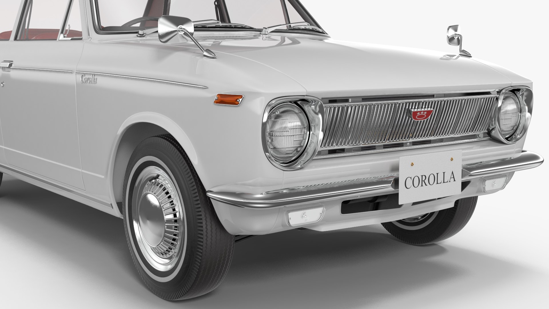 1st Gen Toyota Corolla E10 1966 White Rigged 3D Model - TurboSquid 2128258