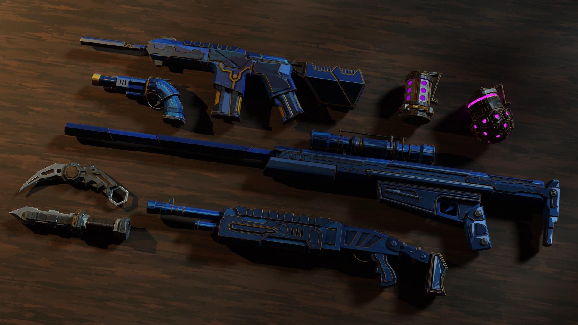 Weapon Pack In Arcane Style 3D Model - TurboSquid 2267446