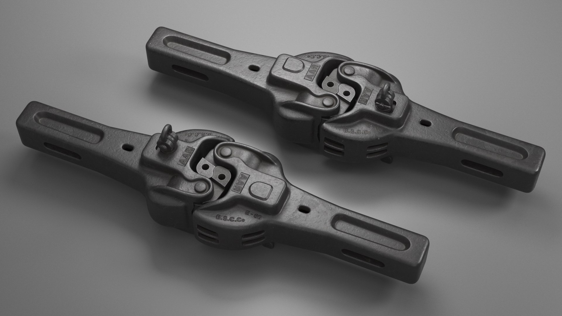 3D Model Janney Type Railway Coupler - TurboSquid 2308490