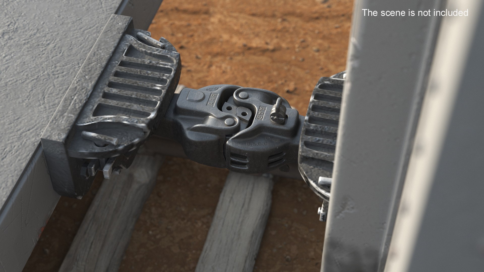 3D Model Janney Type Railway Coupler - TurboSquid 2308490