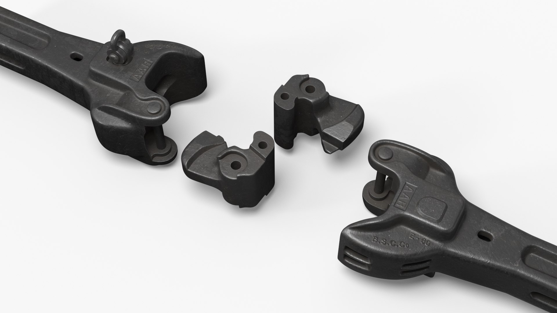 3D Model Janney Type Railway Coupler - TurboSquid 2308490