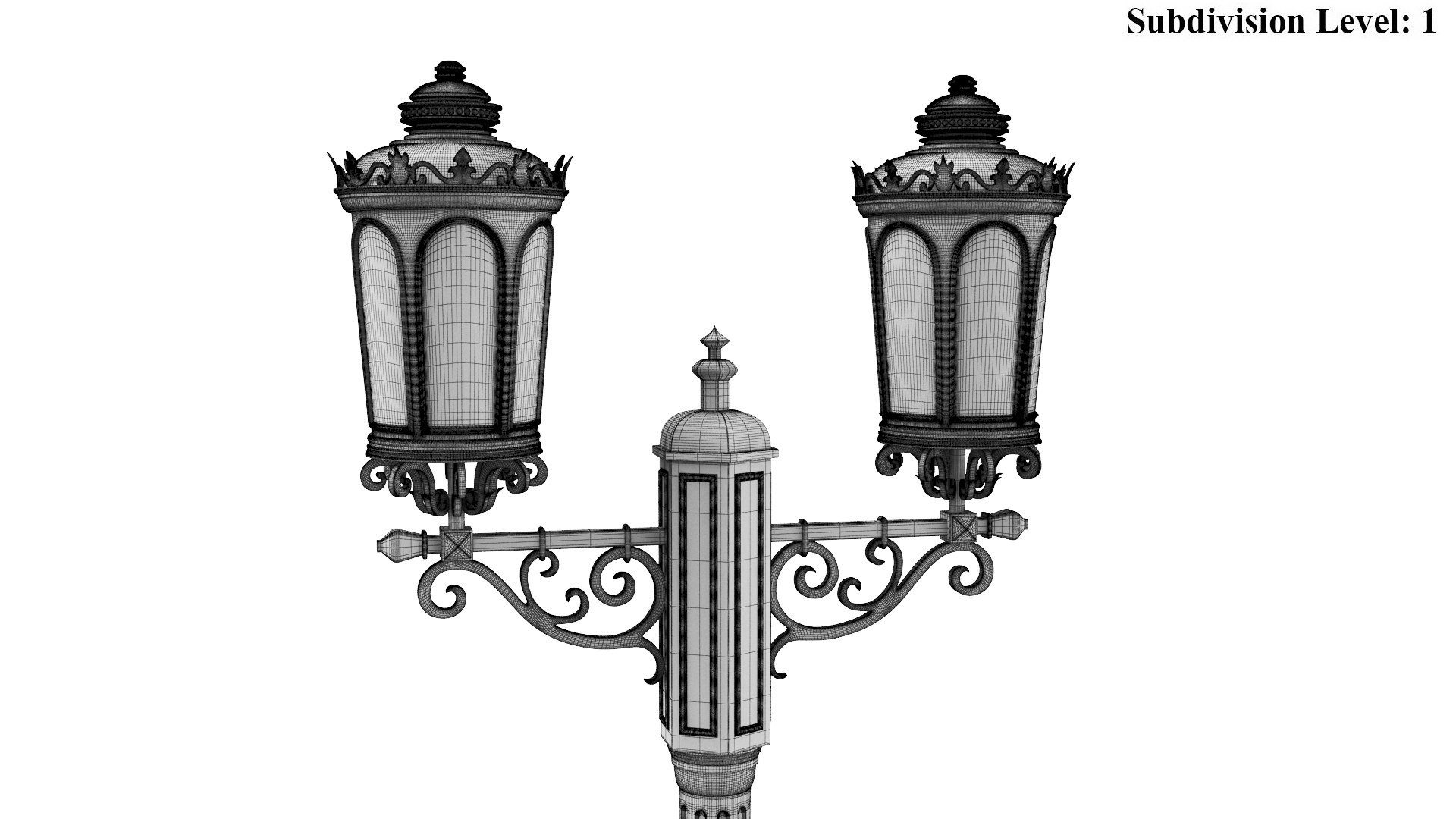 Two Detailed Street Light 3D Model - TurboSquid 2189789