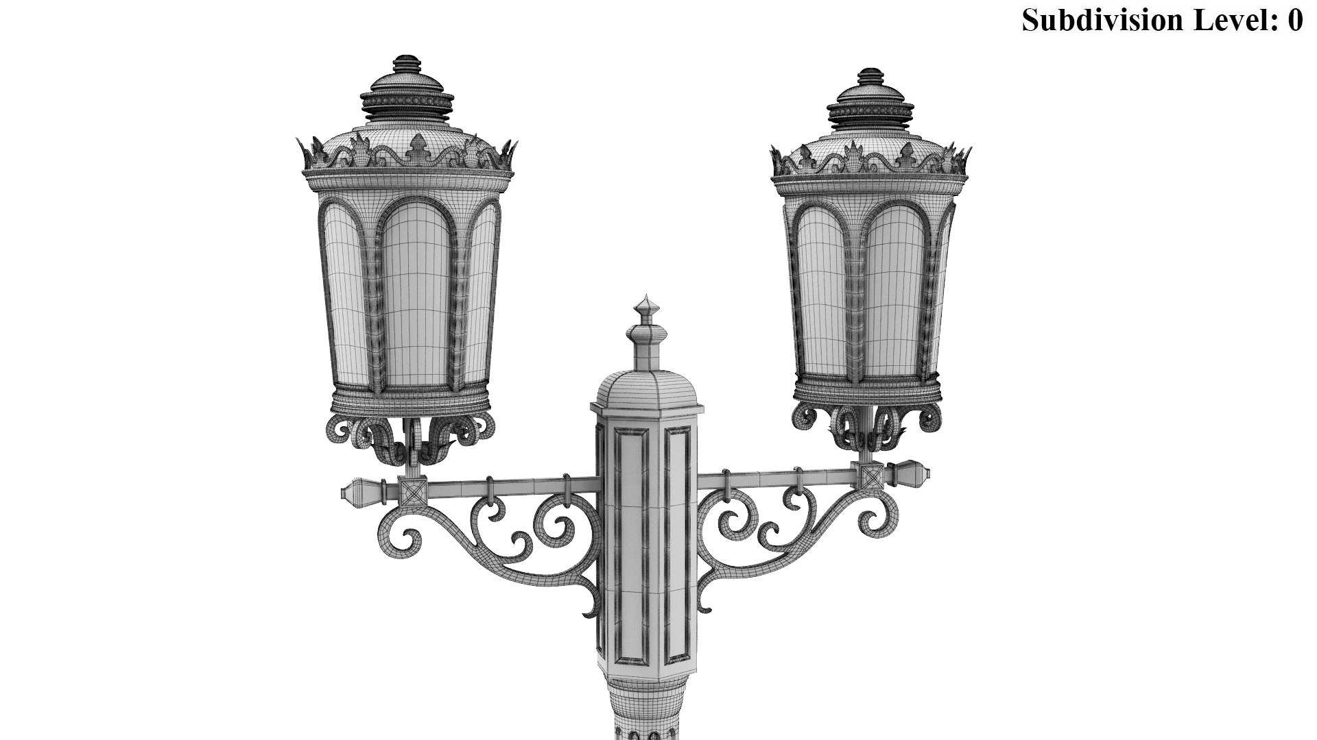 Two Detailed Street Light 3D Model - TurboSquid 2189789