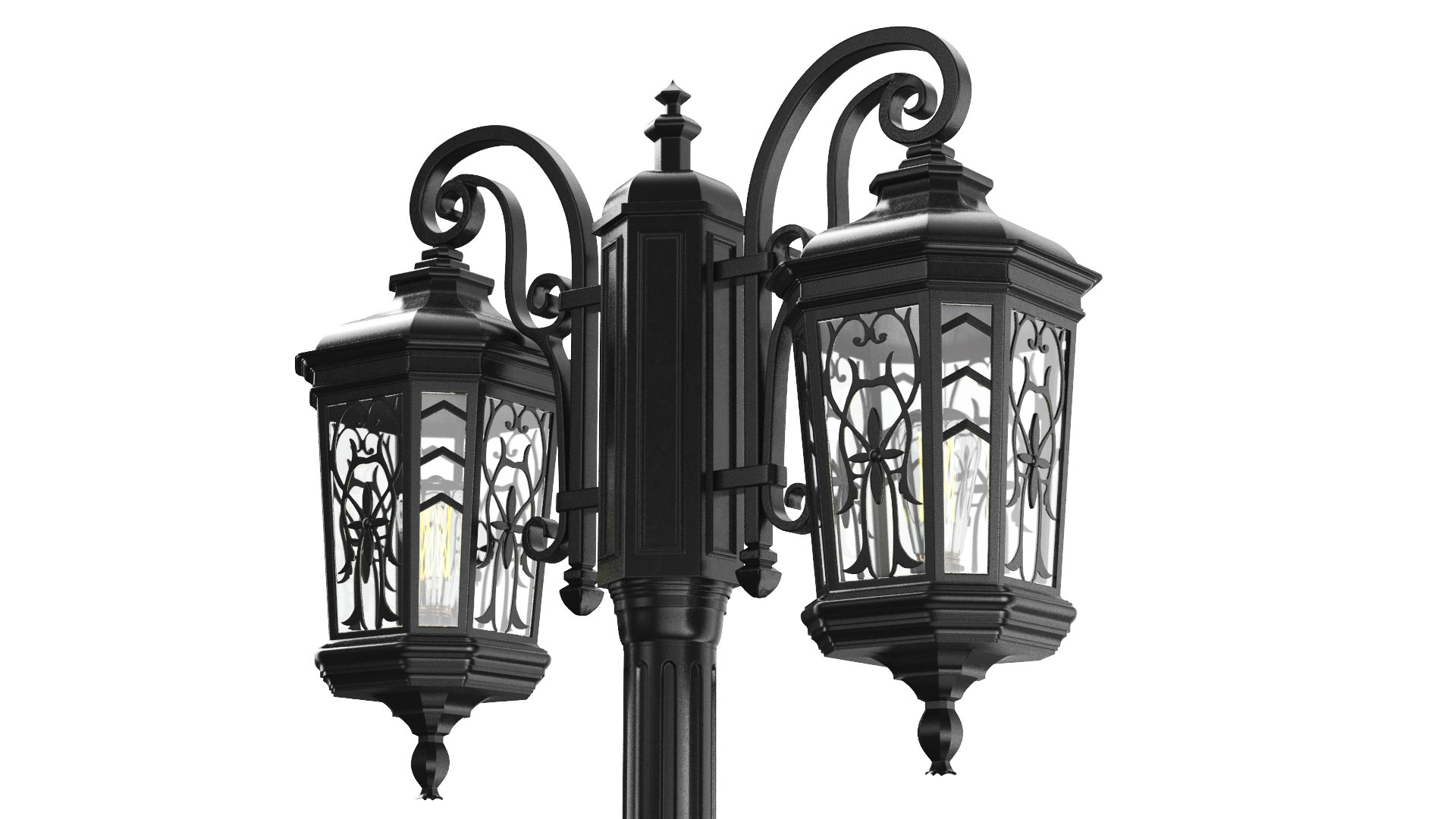 Two Detailed Street Light 3D Model - TurboSquid 2189789