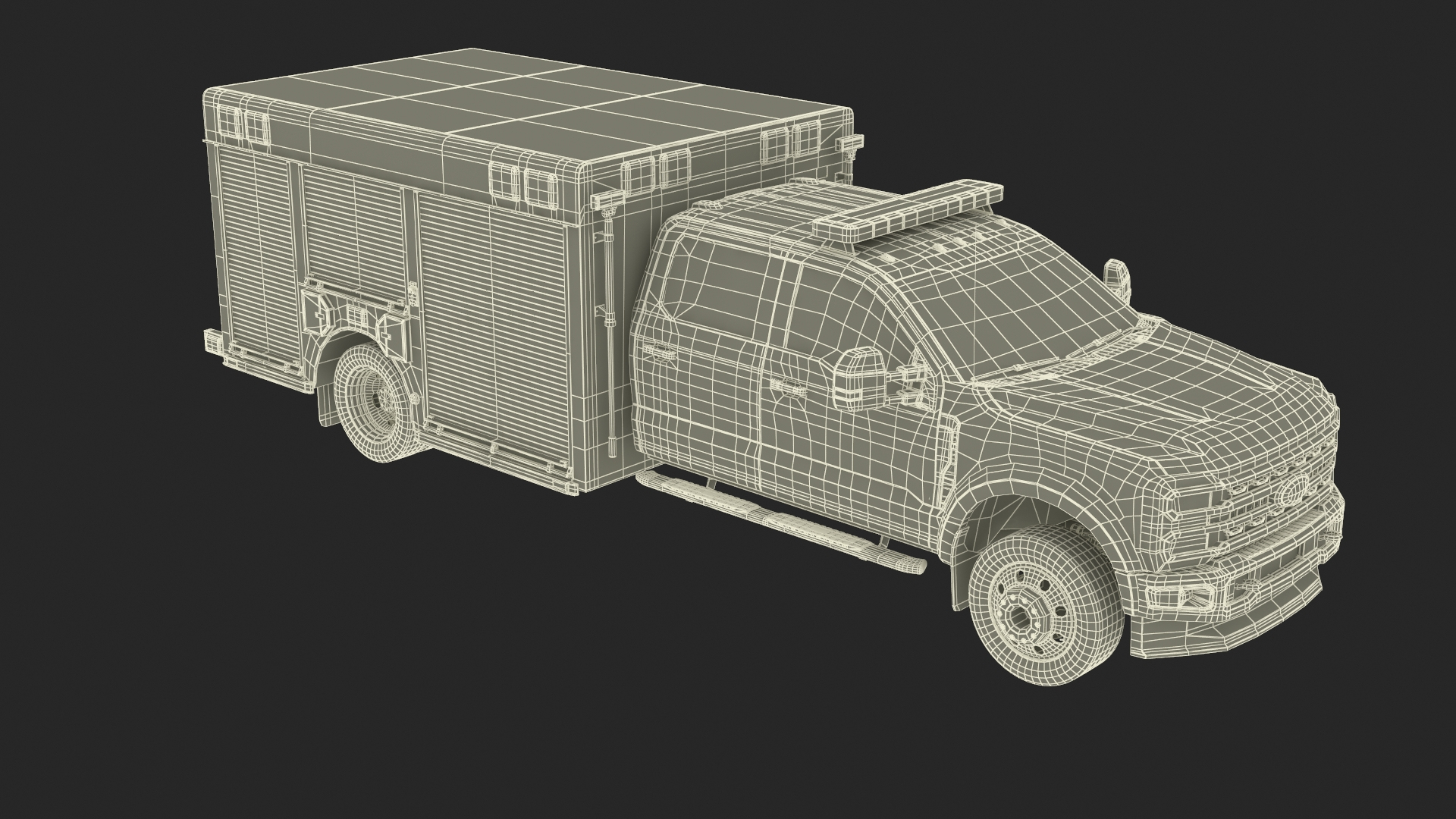 3D Light Rescue Truck Based On Ford F-550 Lariat Model - TurboSquid 2386268