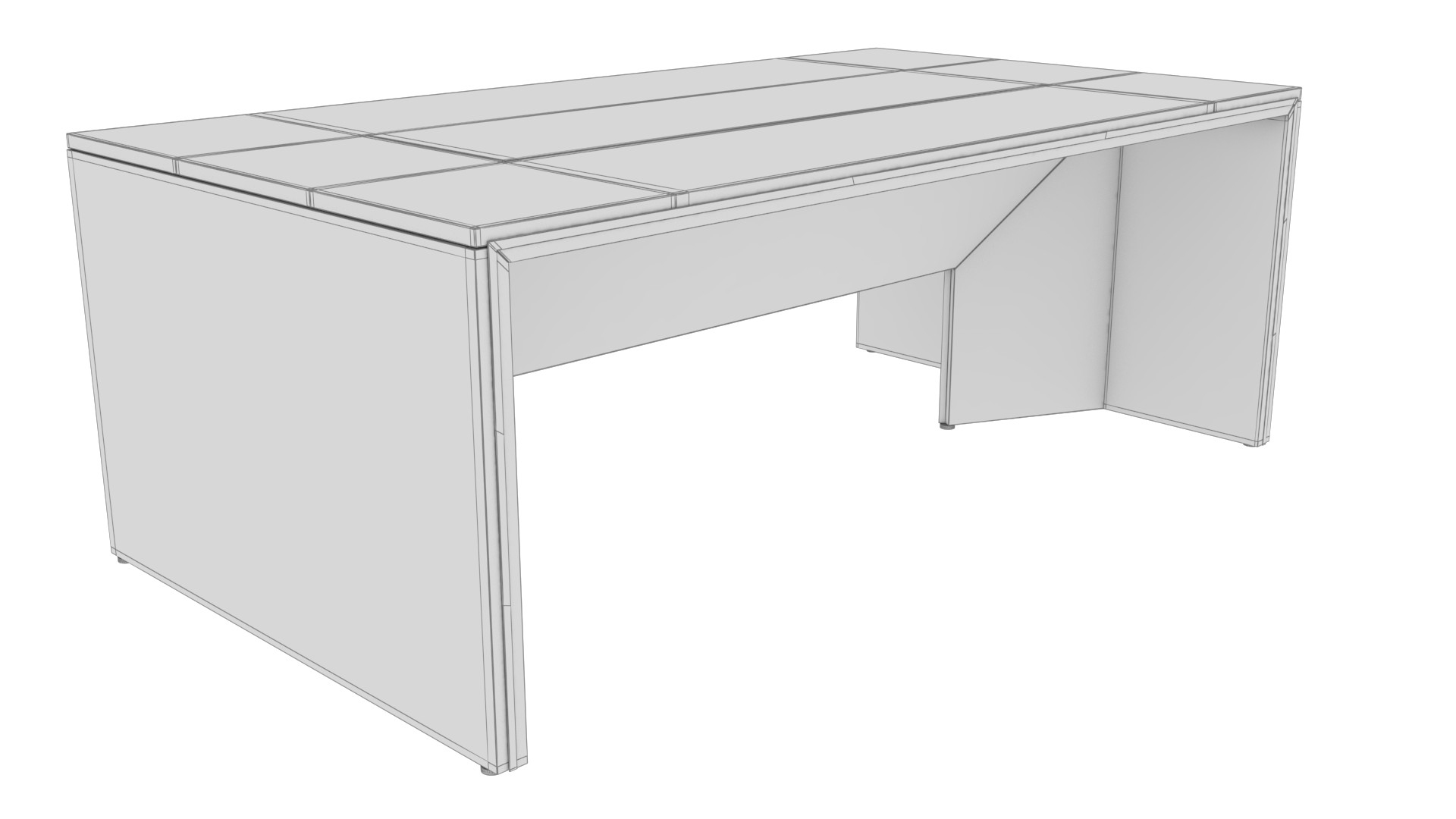 3D Office Conference Desk Model - TurboSquid 1545522