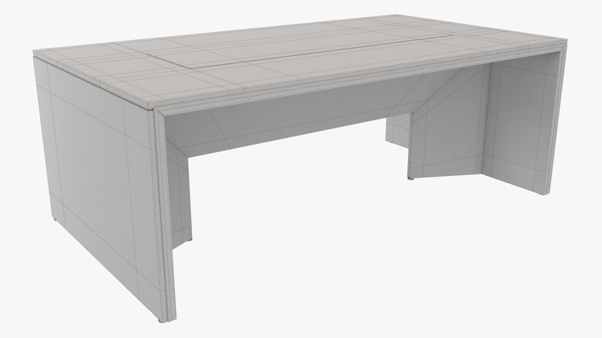 3D Office Conference Desk Model - TurboSquid 1545522