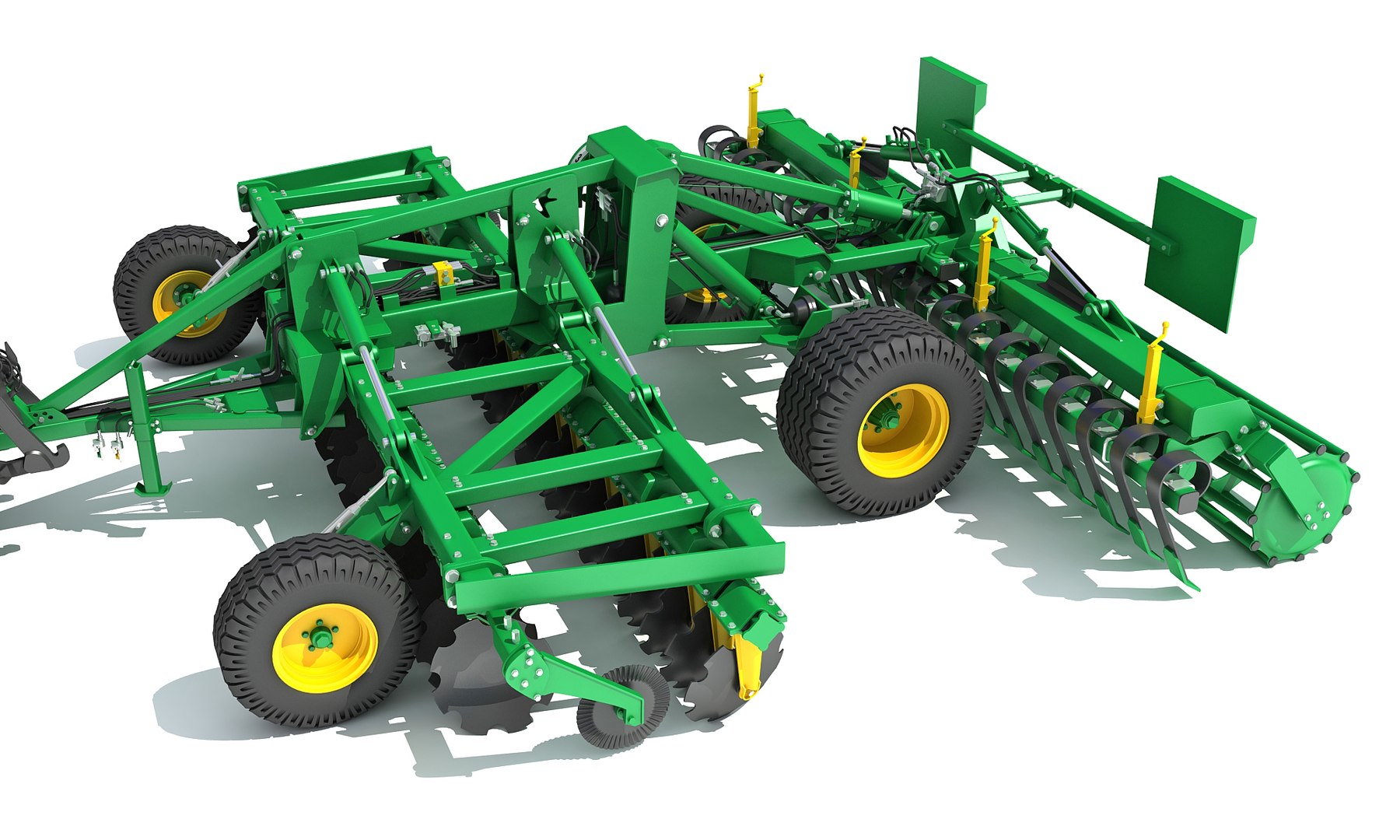 Tractor Harrow Agricultural Model - TurboSquid 1589826
