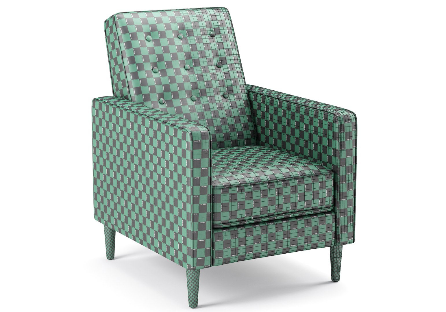 3D Mervynn Mid-century Modern Recliner model - TurboSquid 1948478