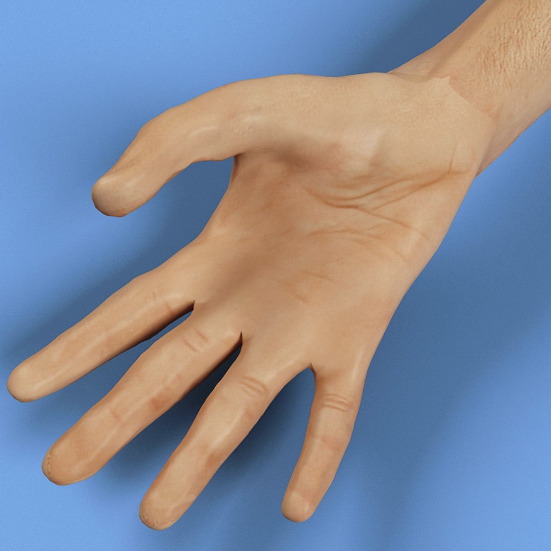 maya realistic hand