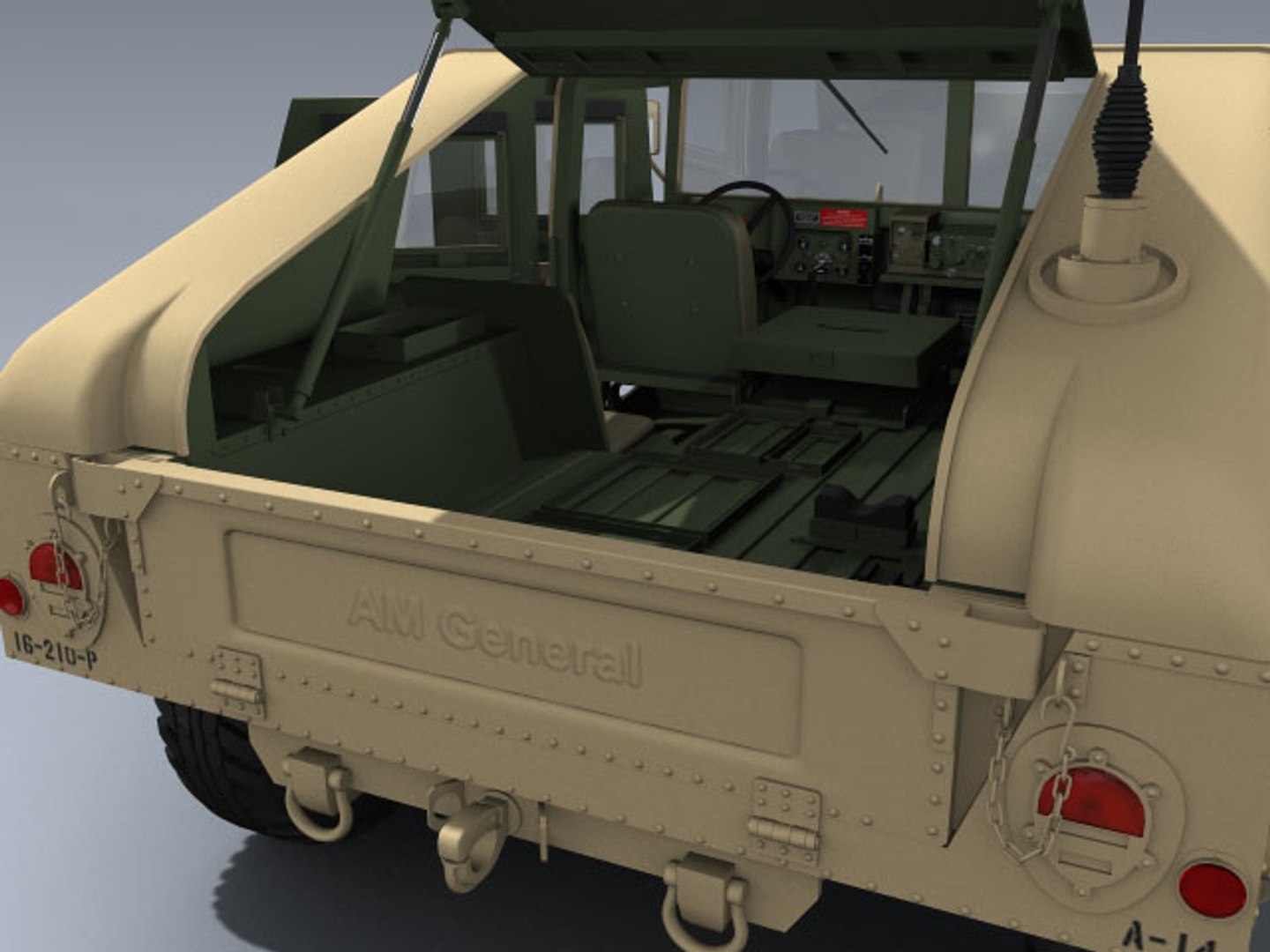 M1025 Hmmwv Desert Humvee 3d 3ds