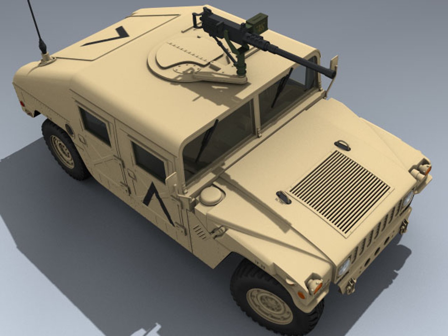 M1025 Hmmwv Desert Humvee 3d 3ds
