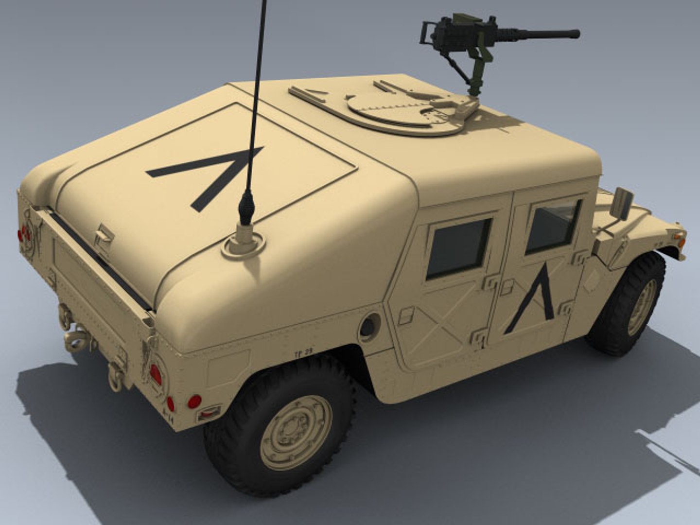 M1025 Hmmwv Desert Humvee 3d 3ds