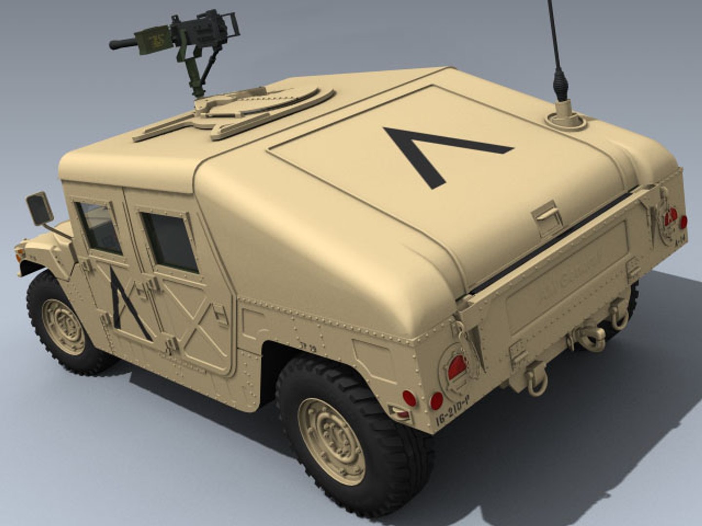 M1025 Hmmwv Desert Humvee 3d 3ds