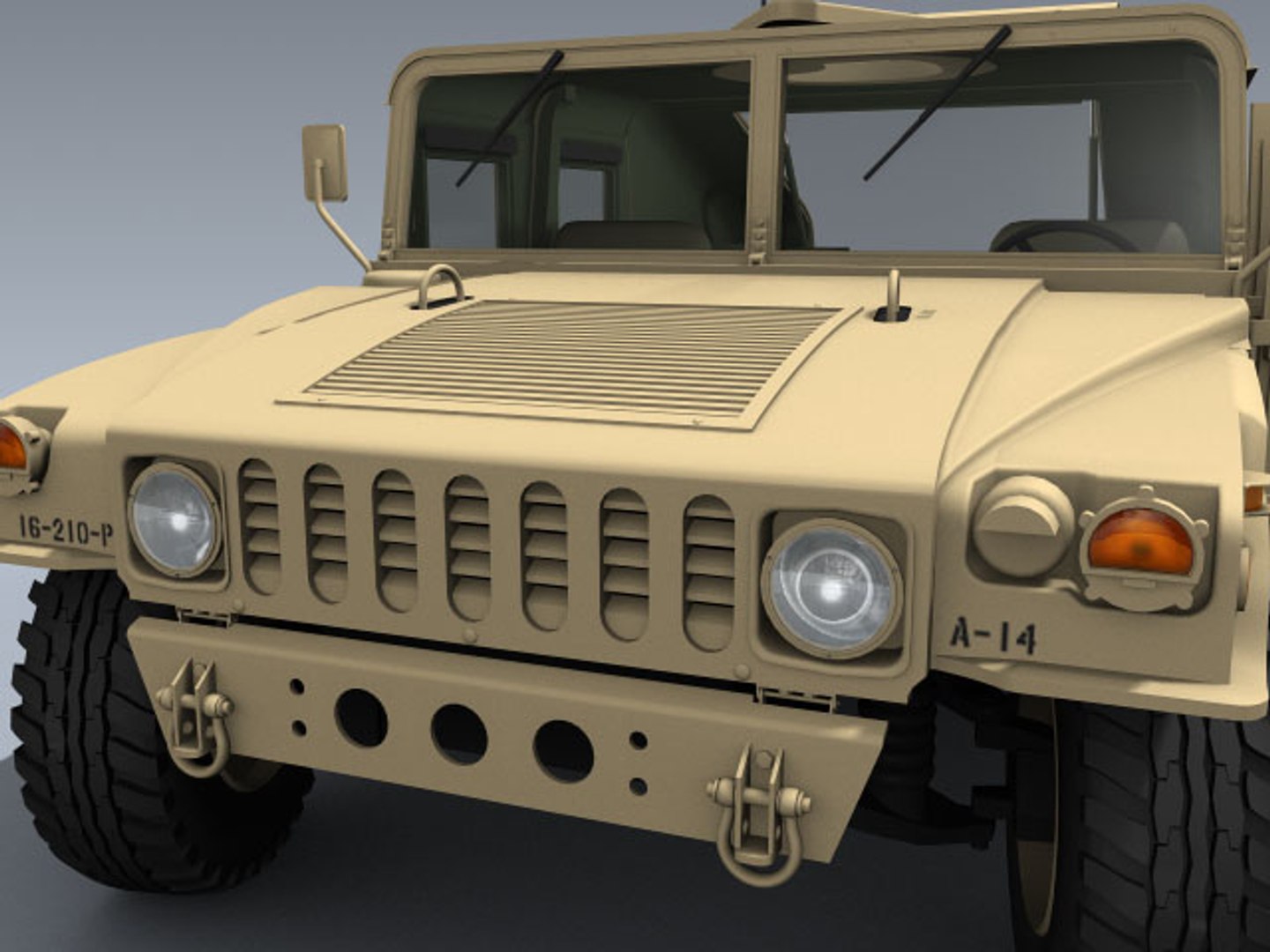 M1025 Hmmwv Desert Humvee 3d 3ds