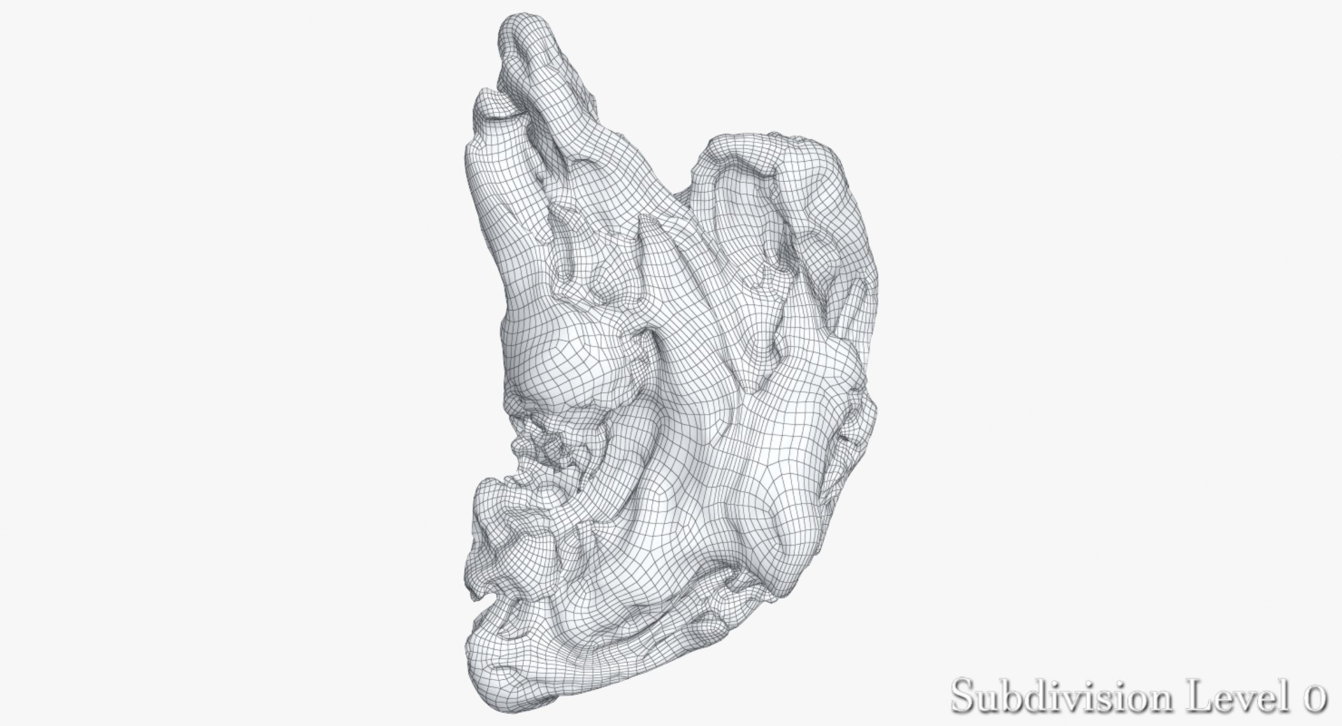 3d Teak Wood Root Piece Model