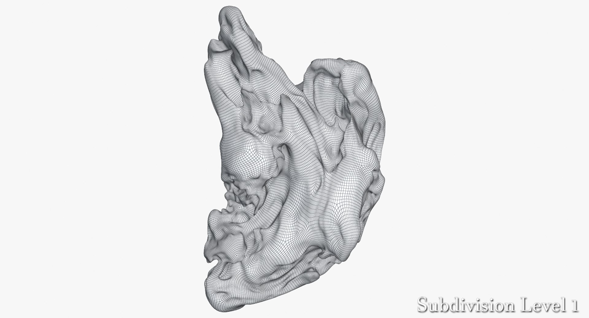 3d Teak Wood Root Piece Model