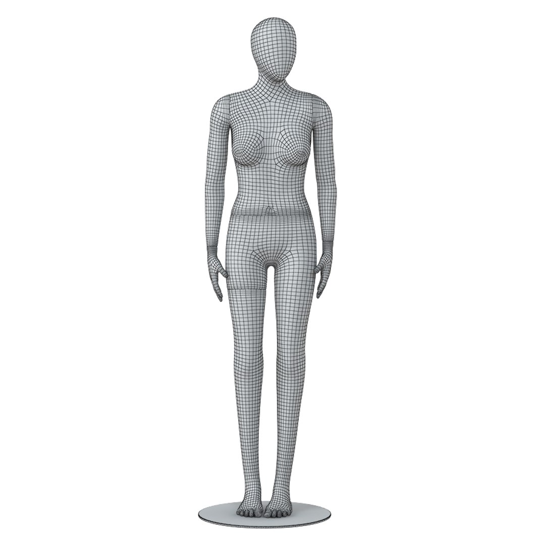 3D Model Faceless Woman Mannequin - TurboSquid 1407784