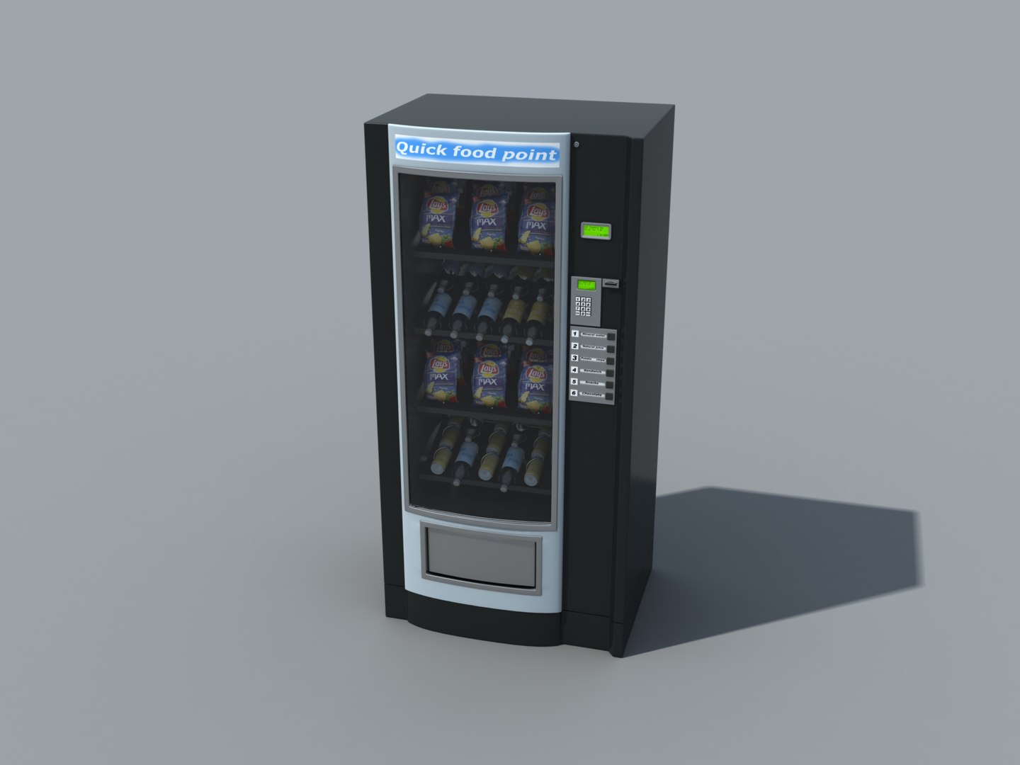 3d Snacks Vending Machine Model