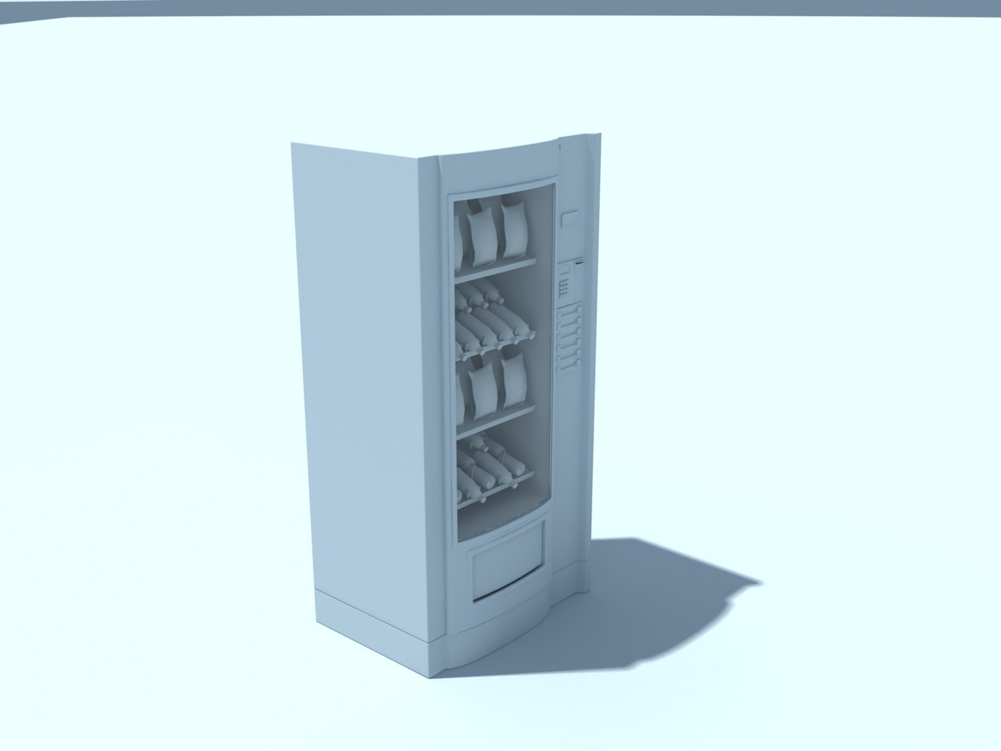 3d Snacks Vending Machine Model