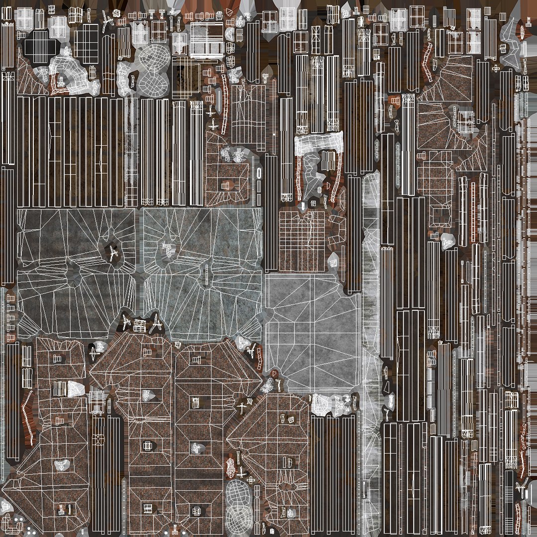 3D Destroyed Zombie Country House Model - TurboSquid 2300536