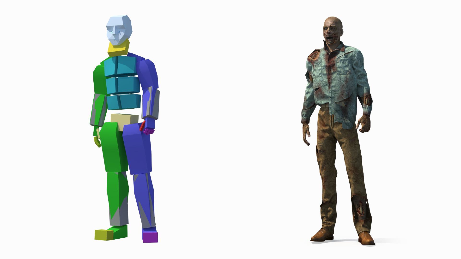 3D Destroyed Zombie Country House Model - TurboSquid 2300536