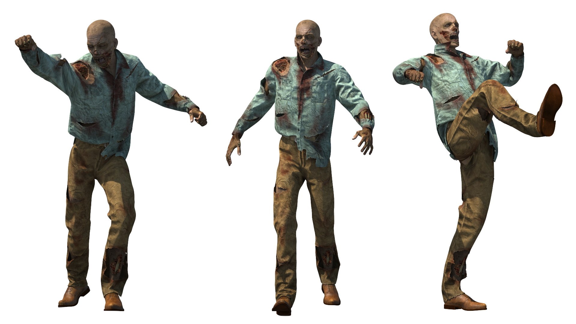 3D Destroyed Zombie Country House Model - TurboSquid 2300536