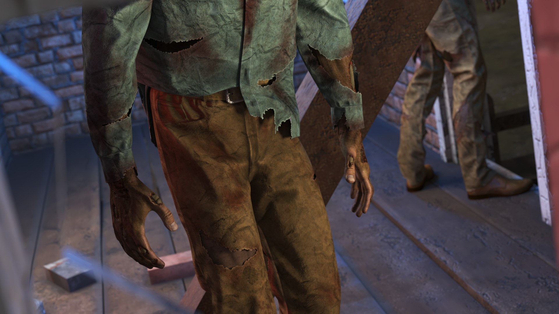 3D Destroyed Zombie Country House Model - TurboSquid 2300536