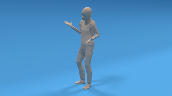 modelo 3d Low Poly Kid cualquier pose - TurboSquid 1513248
