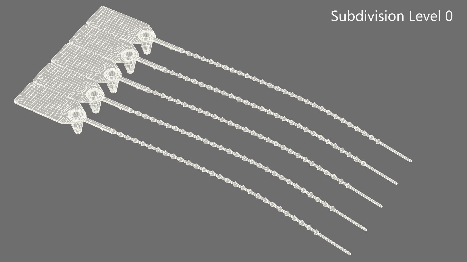 Plastic Numbered Pull Tie Security Tags 3D - TurboSquid 1926481
