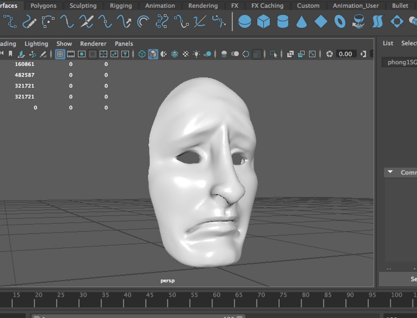 3D Model Facemask Sad Mask - TurboSquid 1203568