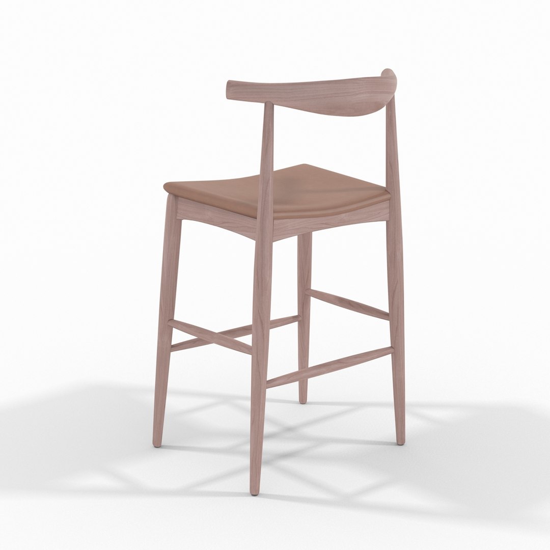 Carl hansen elbow stool 3D - TurboSquid 1523114