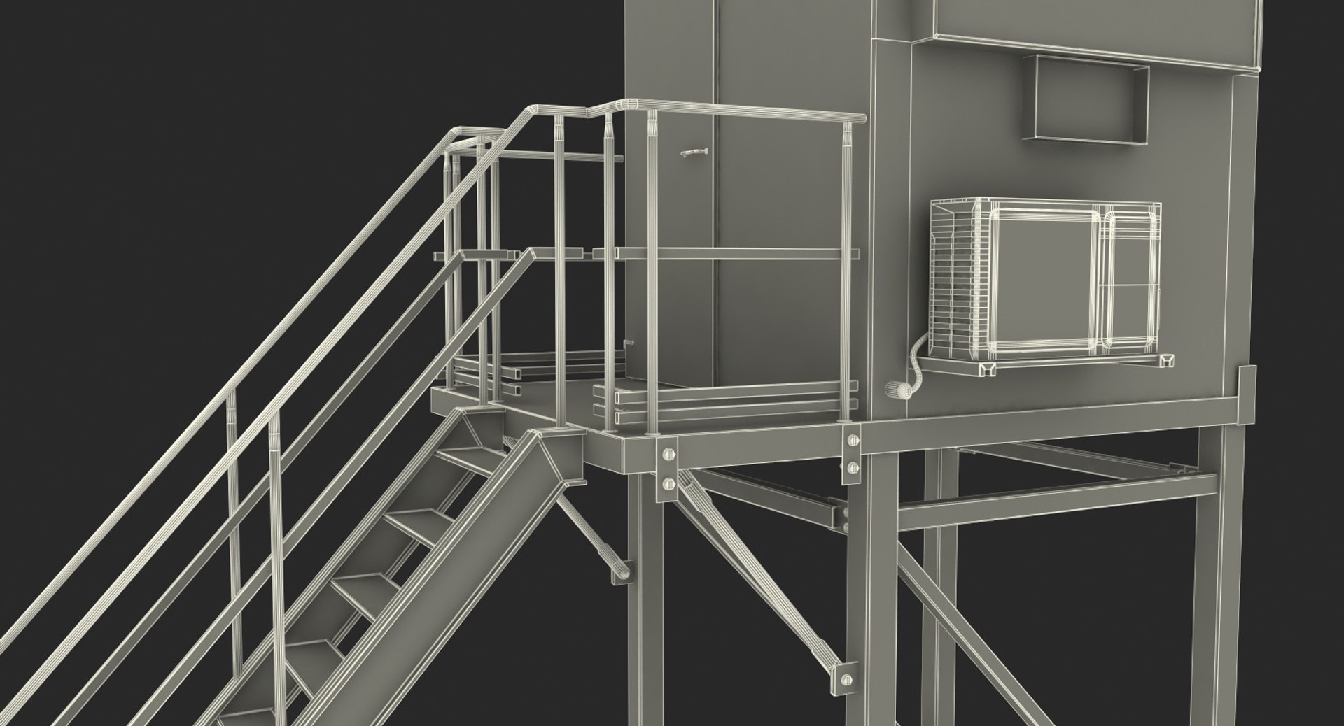 Military observation tower 3D model - TurboSquid 1415972