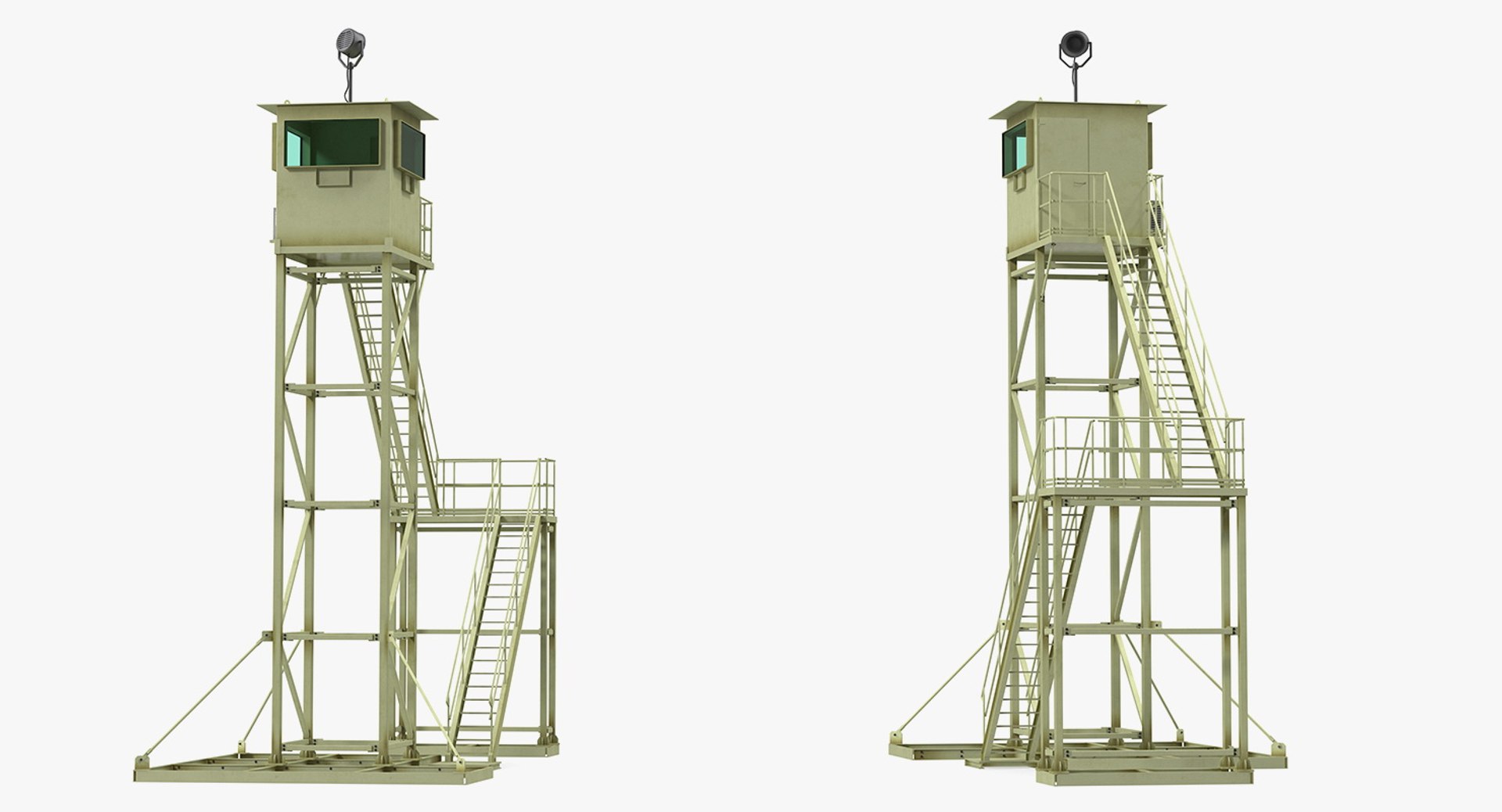 Military Observation Tower 3D Model - TurboSquid 1415972