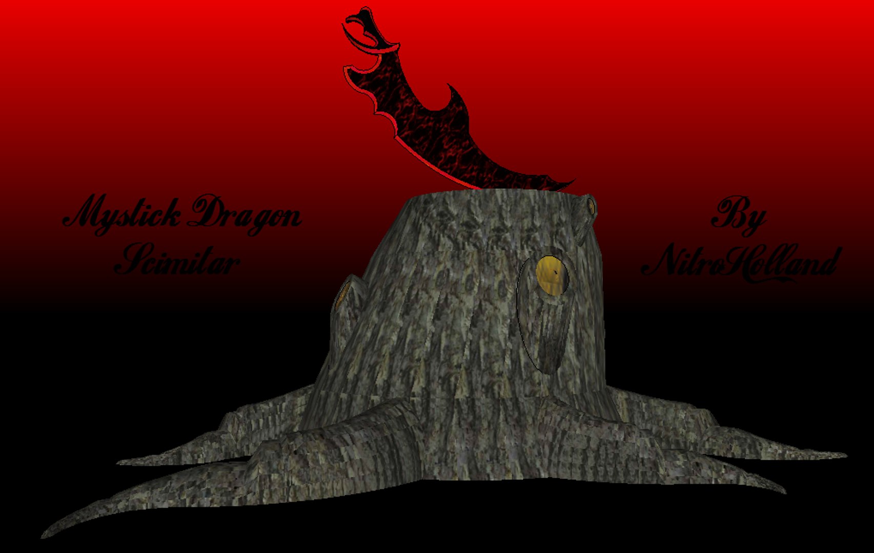 Mystick Dragon Scimitar 3ds