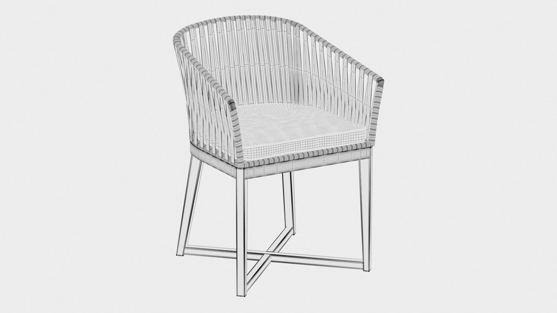 Rope Chair 3D Model - TurboSquid 2156640