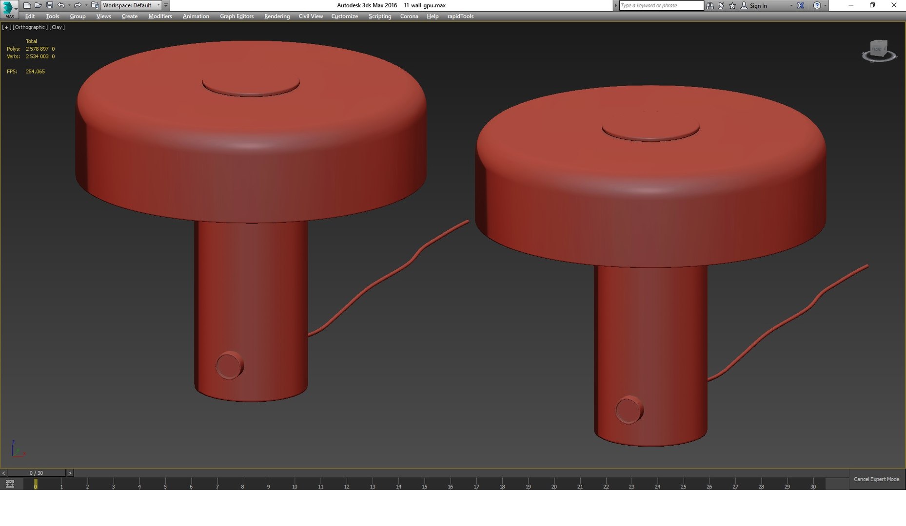 3D model Disc Low Table Lamp - In common with - TurboSquid 2100289